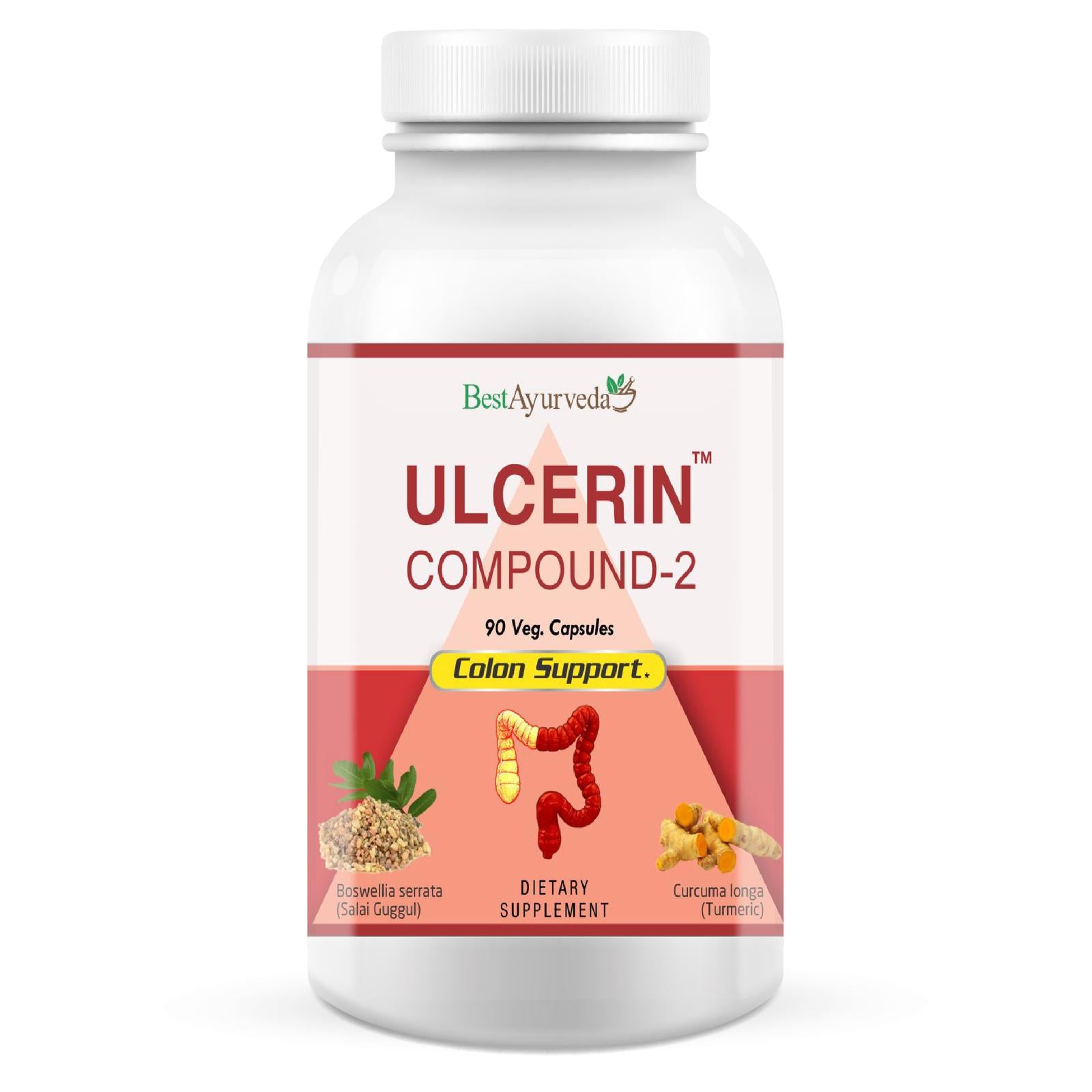 Best Ayurveda Ulcerin Compound-2 (90 Capsules) – Sushruta Clinic