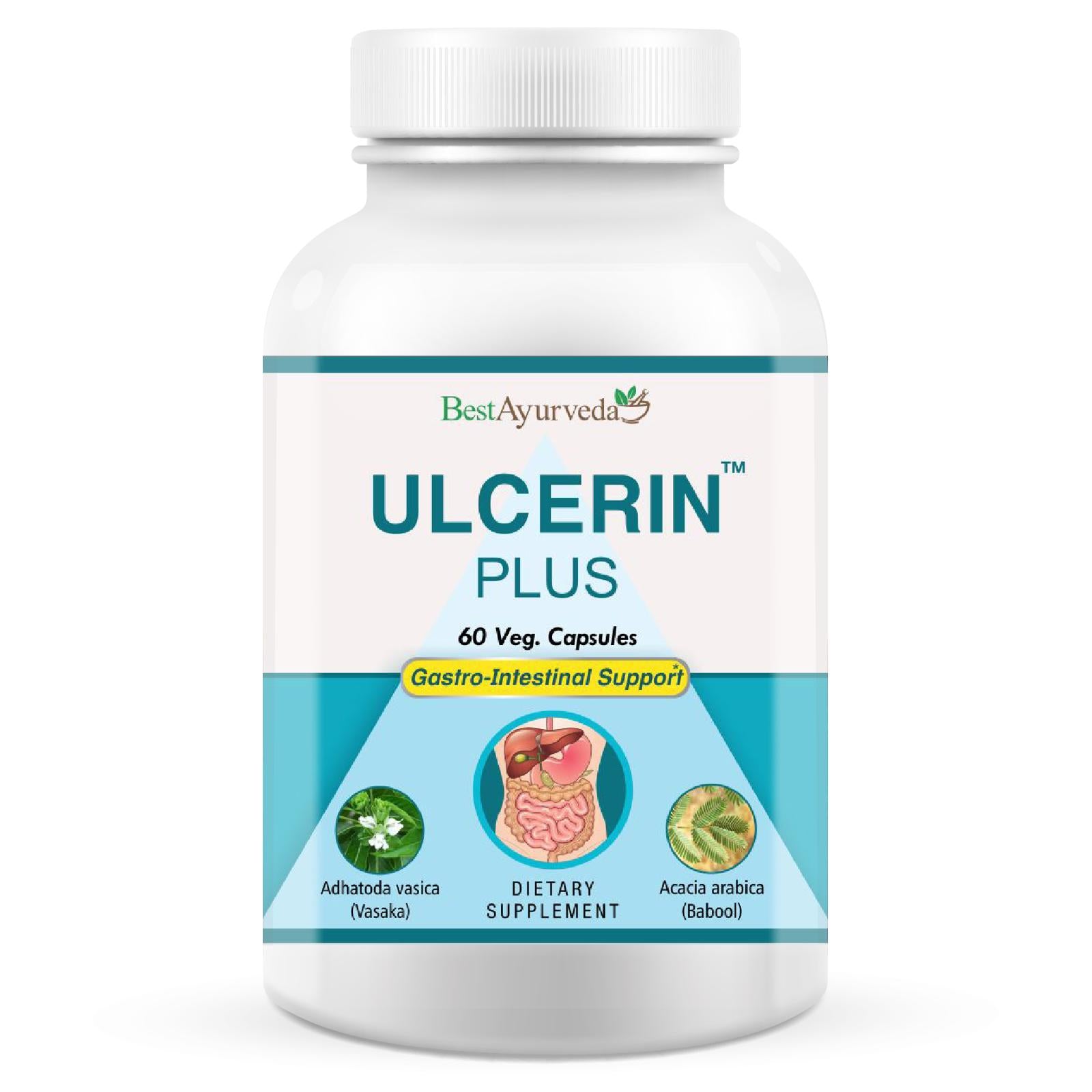 Best Ayurveda Ulcerin Plus (60 Capsules) – Sushruta Clinic